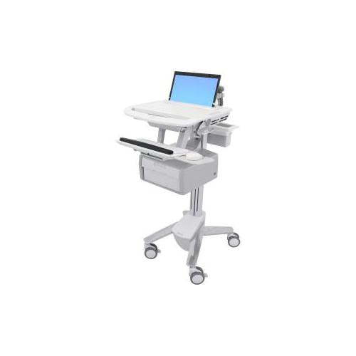 Ergotron StyleView Medical Trolley 1 Drawer 4 Casters Plastic, Alumini ...
