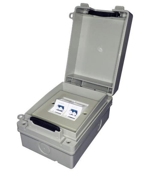 COMMZBOX Weatherproof Communications Enclosure with LC Duplex Fibre So ...