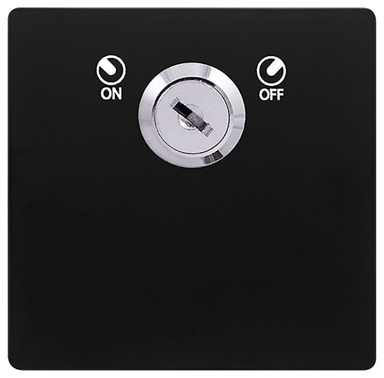 Key Lockable Switch, 1 Gang, Double Pole, 20A, Black - SFBK660 ...