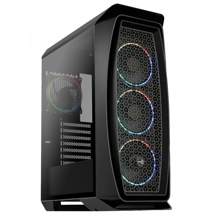 Aerocool Aero One Eclipse ARGB Mid-Tower Case - Black Tempered Glass ...