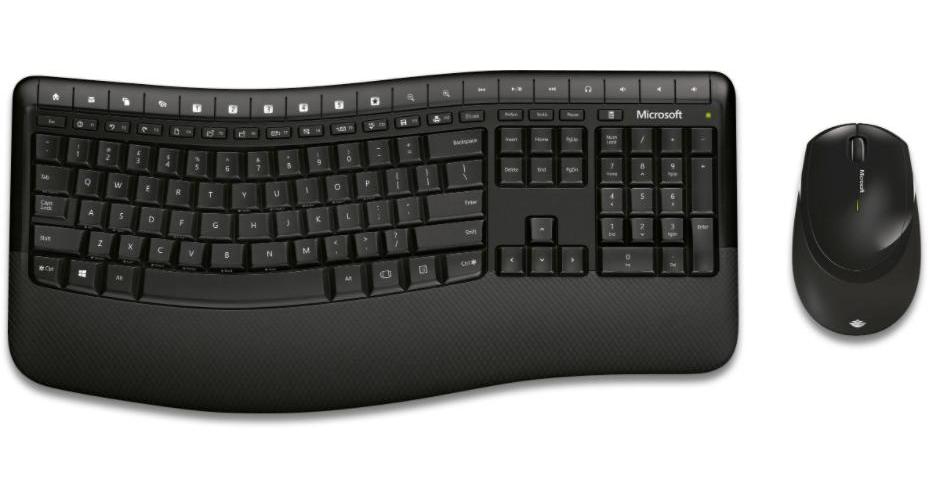 Microsoft Desktop 5050 Wireless Comfort Keyboard and Mouse (UK layout ...